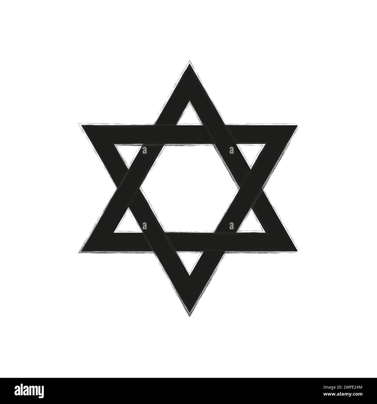 Jewish Star of David. Six Pointed Star. Vector illustration. stock ...