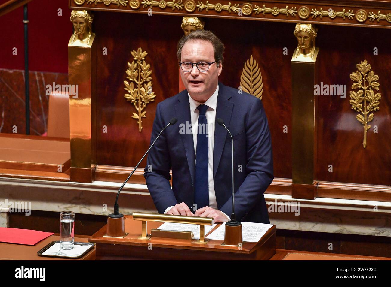 Paris, France. 30th Jan, 2024. French Member of Parliament and ...