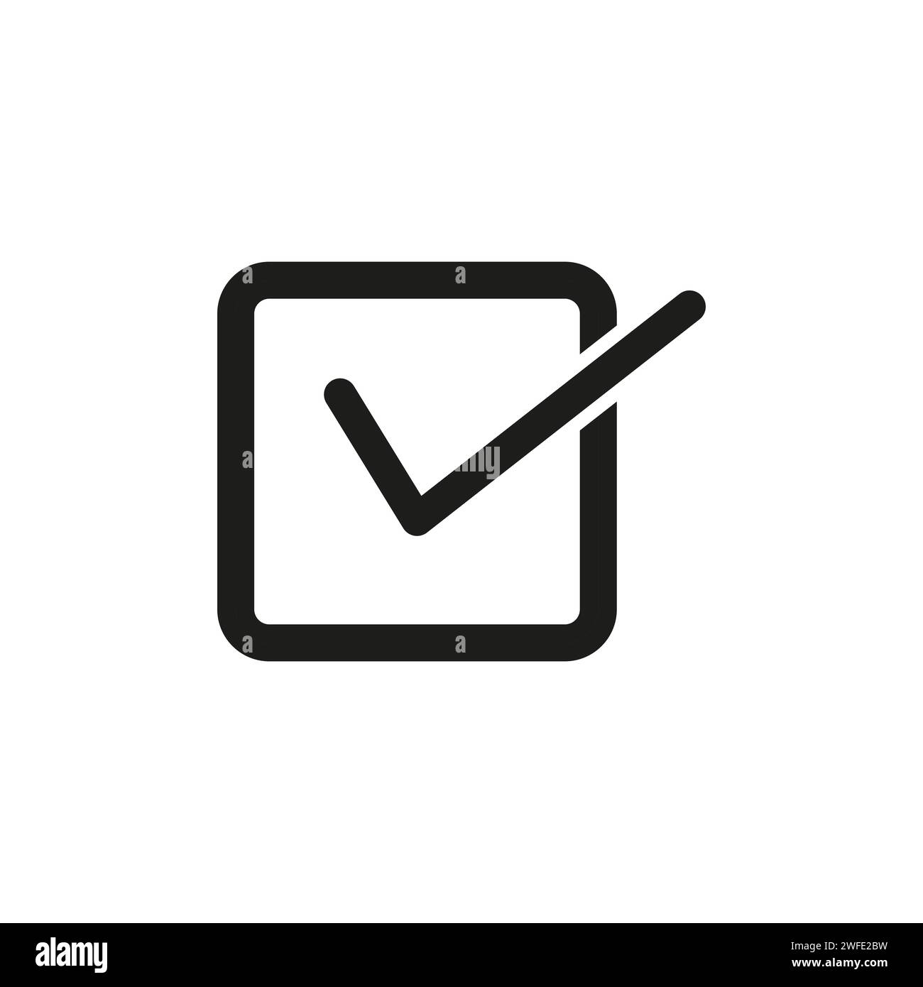 Okay icon. Checkbox symbol. Confirmation of action. Vector illustration ...