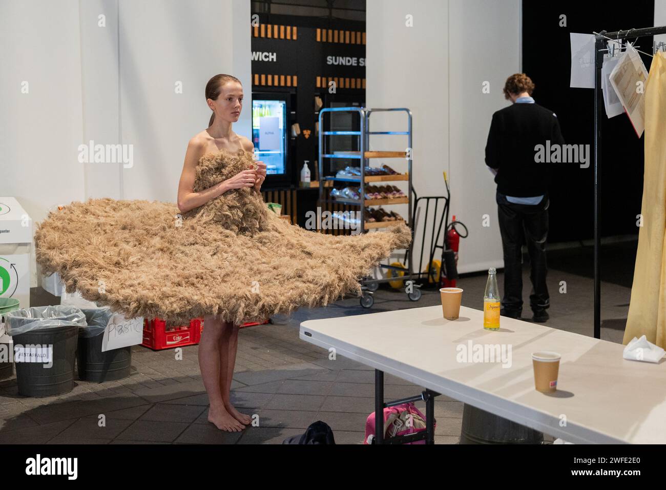 Copenhagen, Denmark. January 30th, 2024. A model wearing a design by ...