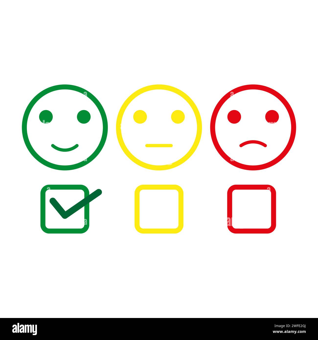 Positive and negative feedback. Vector illustration. EPS 10. stock ...