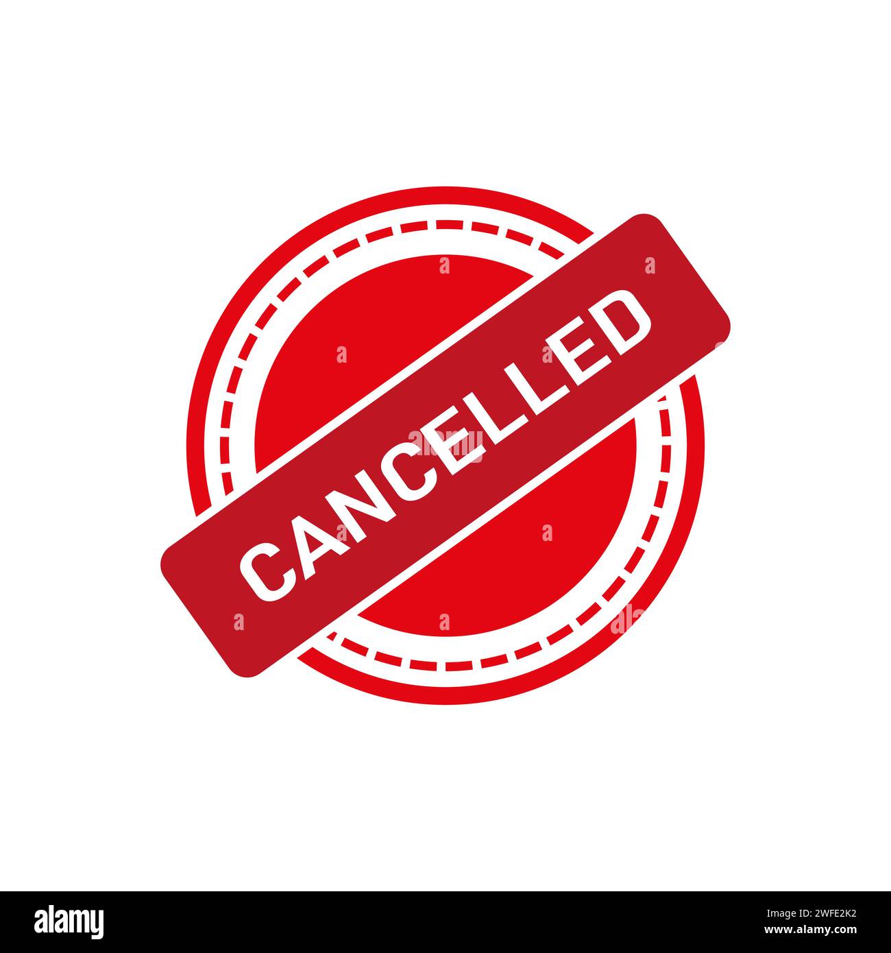 Cancelled sign. Stop the events symbol. Vector illustration. EPS 10 ...