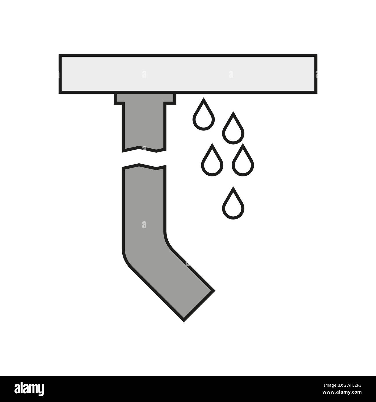 Downspout vector vectors hi-res stock photography and images - Alamy