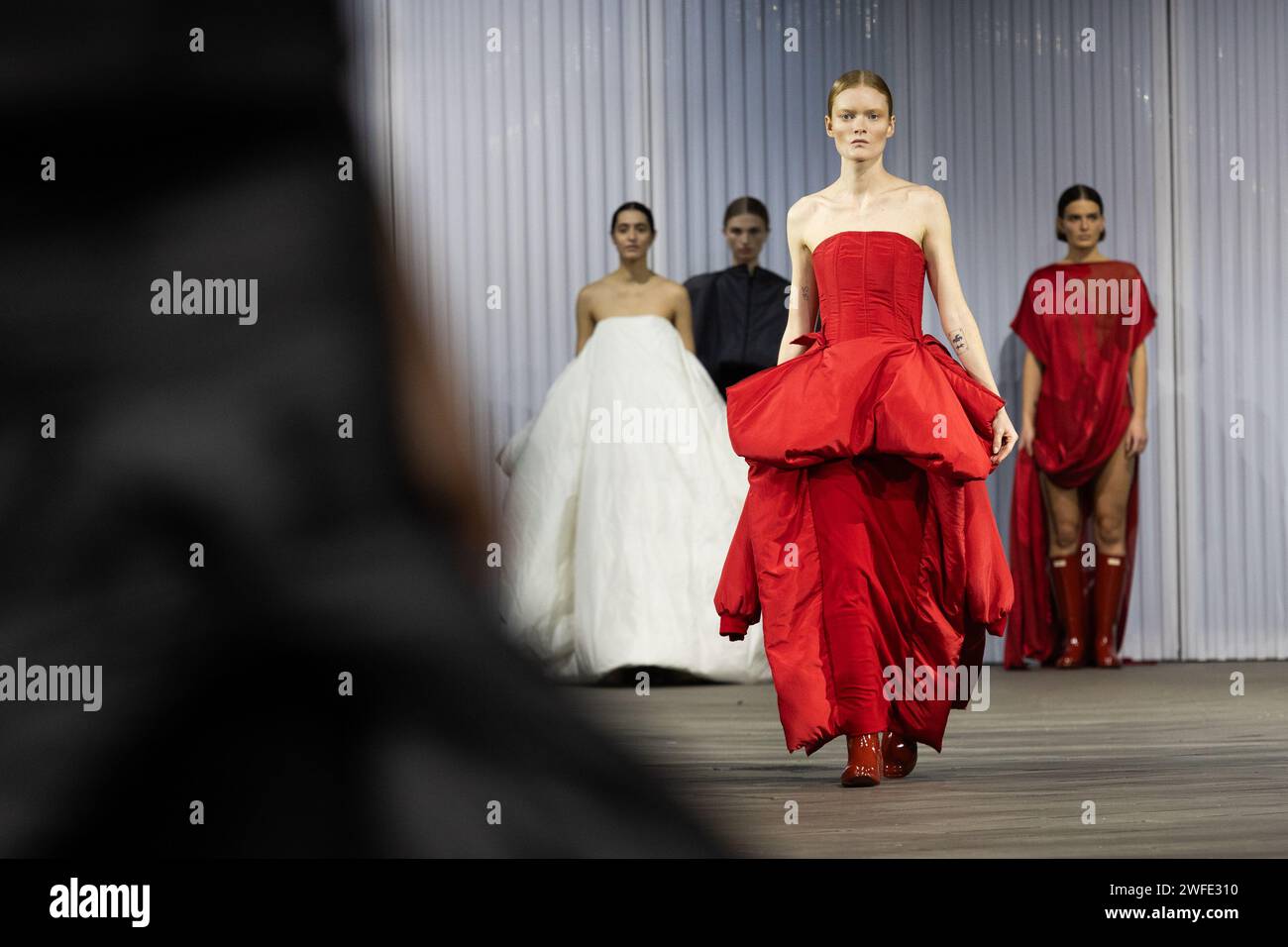 Copenhagen, Denmark. January 30th, 2024. Models on the catwalk at the ...