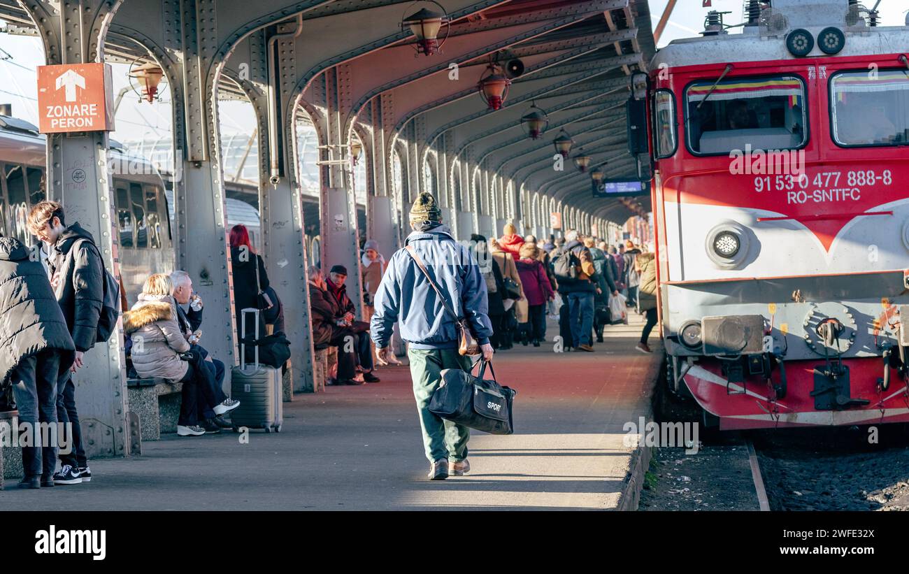 Romanian train departure hi-res stock photography and images - Alamy
