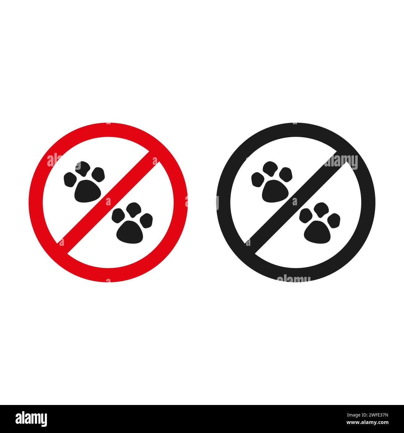 Forbidden animals Stock Vector Images - Alamy