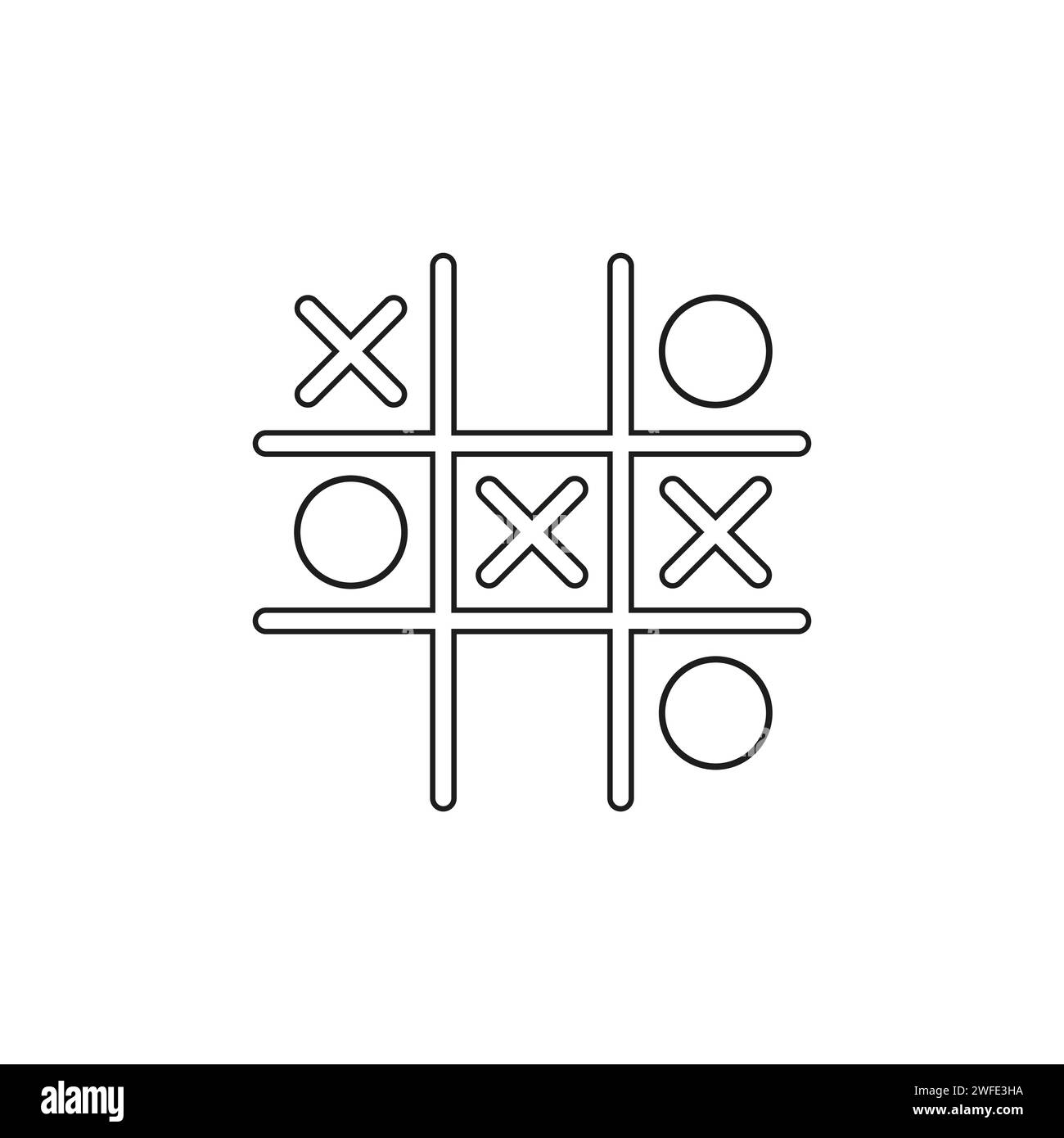 Game tic tac toe icon. Vector illustration. stock image. EPS 10 Stock ...