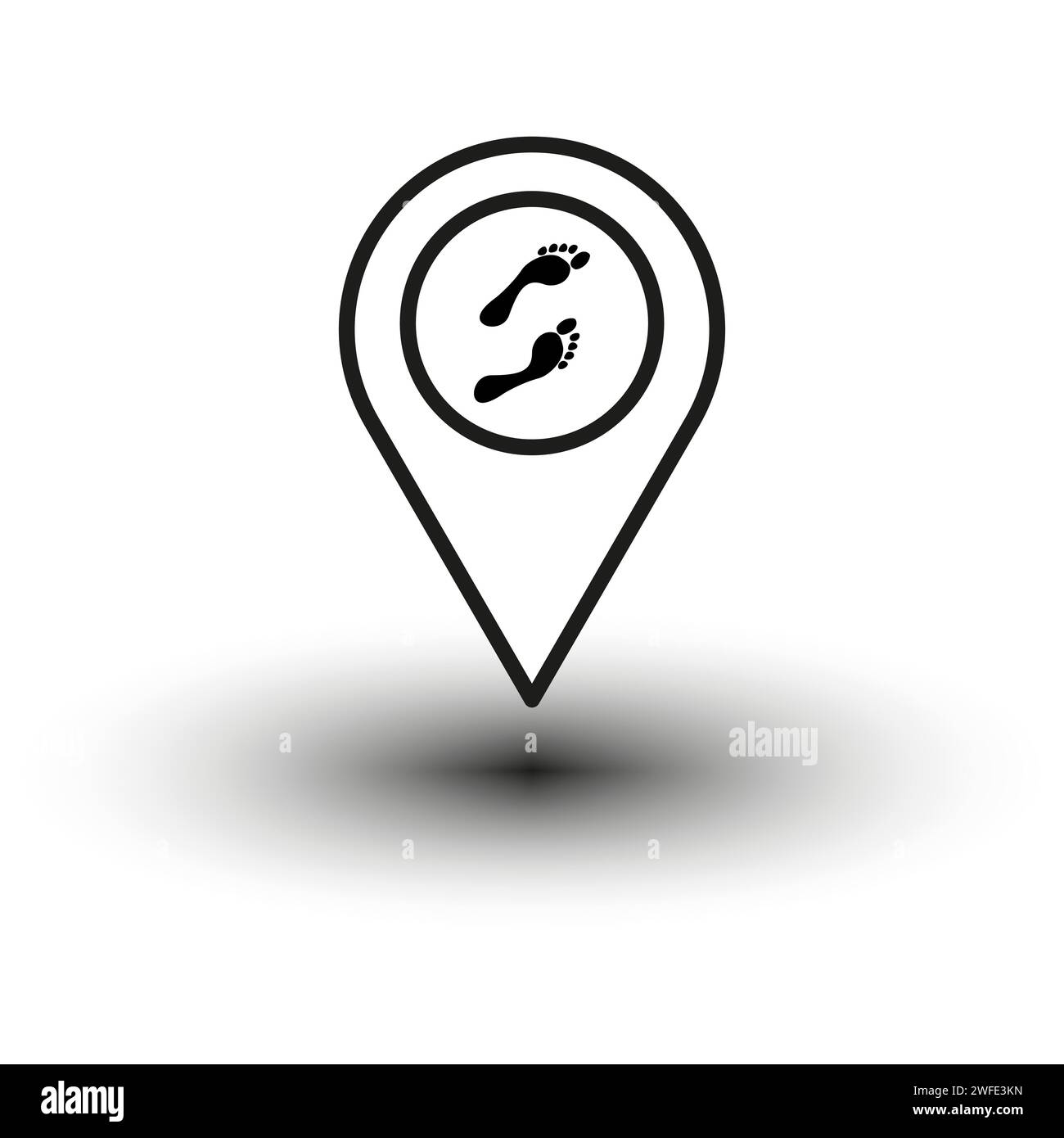 Human footprint map hi-res stock photography and images - Alamy