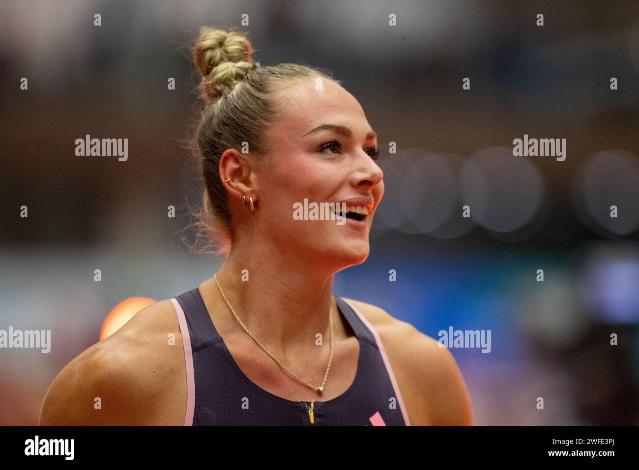 Ostrava, Czech Republic. 30th Jan, 2024. Lieke Klaver of Netherlands ...