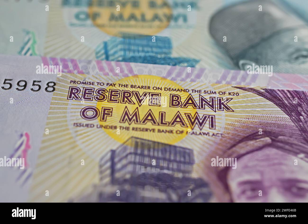 Closeup of Malawi reserve bank kwacha banknote Stock Photo - Alamy