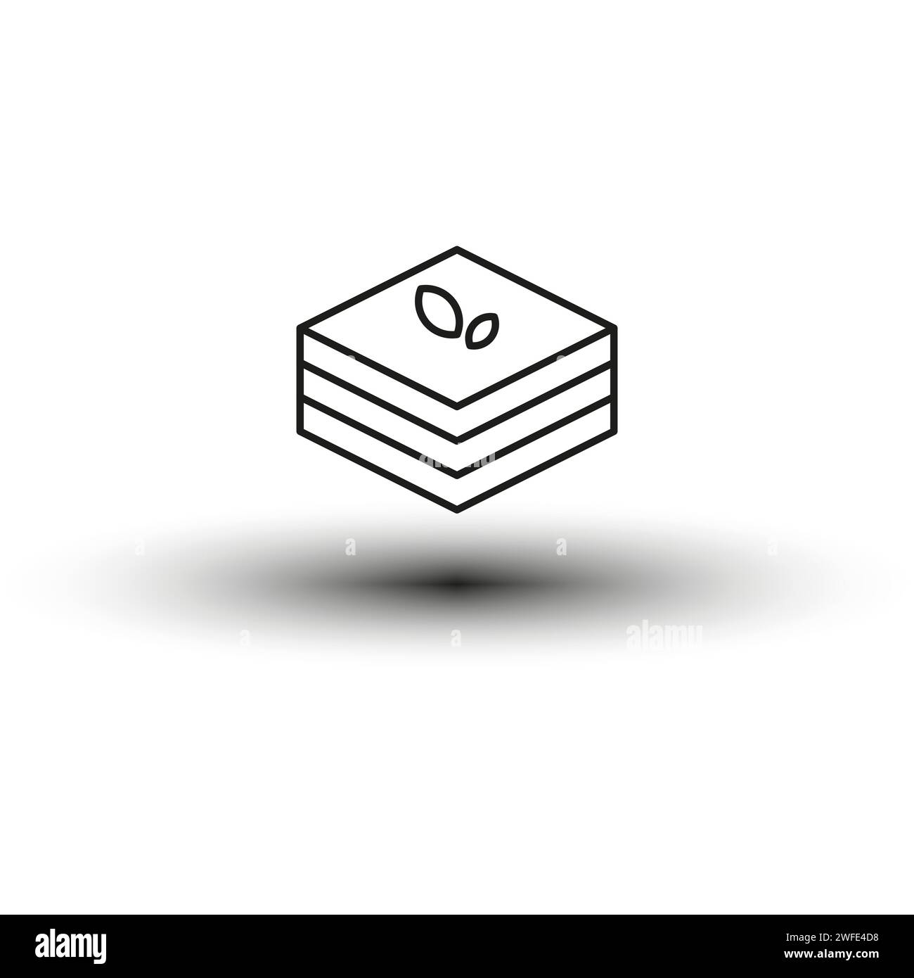 Tiramisu icon. Vector illustration. EPS 10. Stock image Stock Vector ...