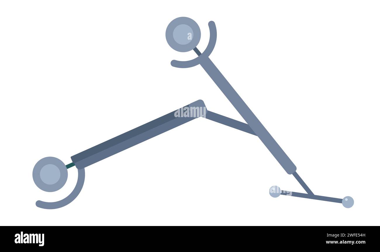 Broken scooter 2D cartoon object Stock Vector Image & Art - Alamy