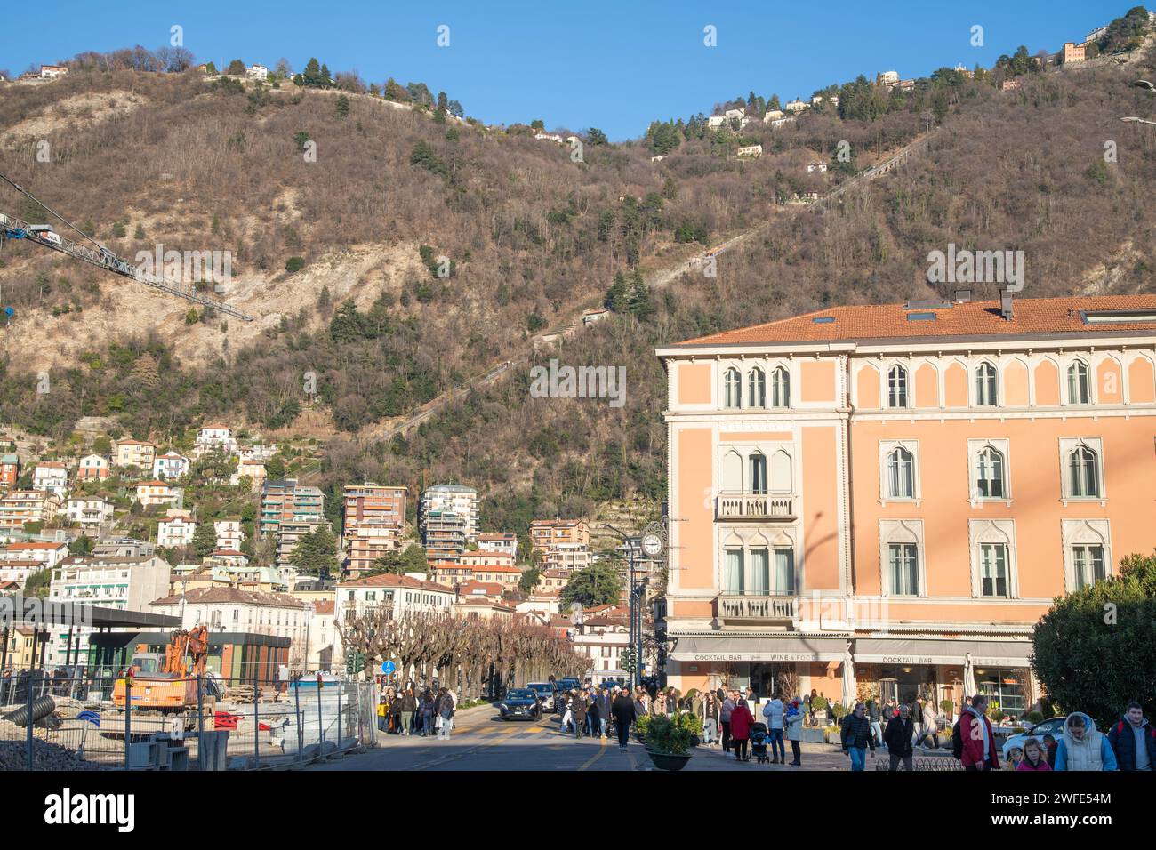 The building architecture of the city of Como in Italy Stock Photo - Alamy