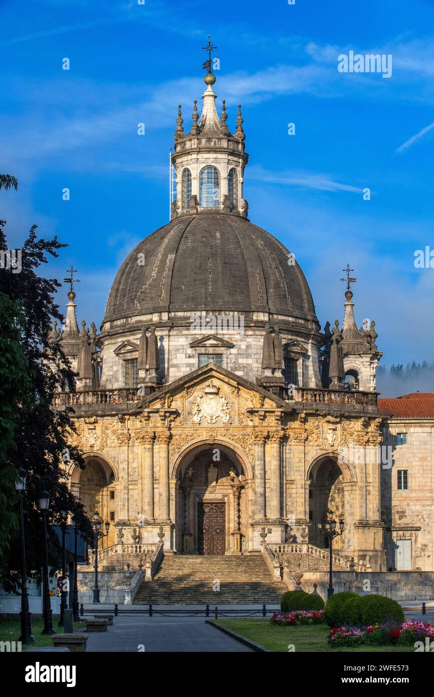Shrine and Basilica of Loyola, between the towns of Azpeitia and ...