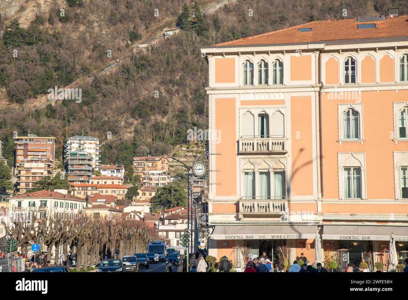 The building architecture of the city of Como in Italy Stock Photo - Alamy