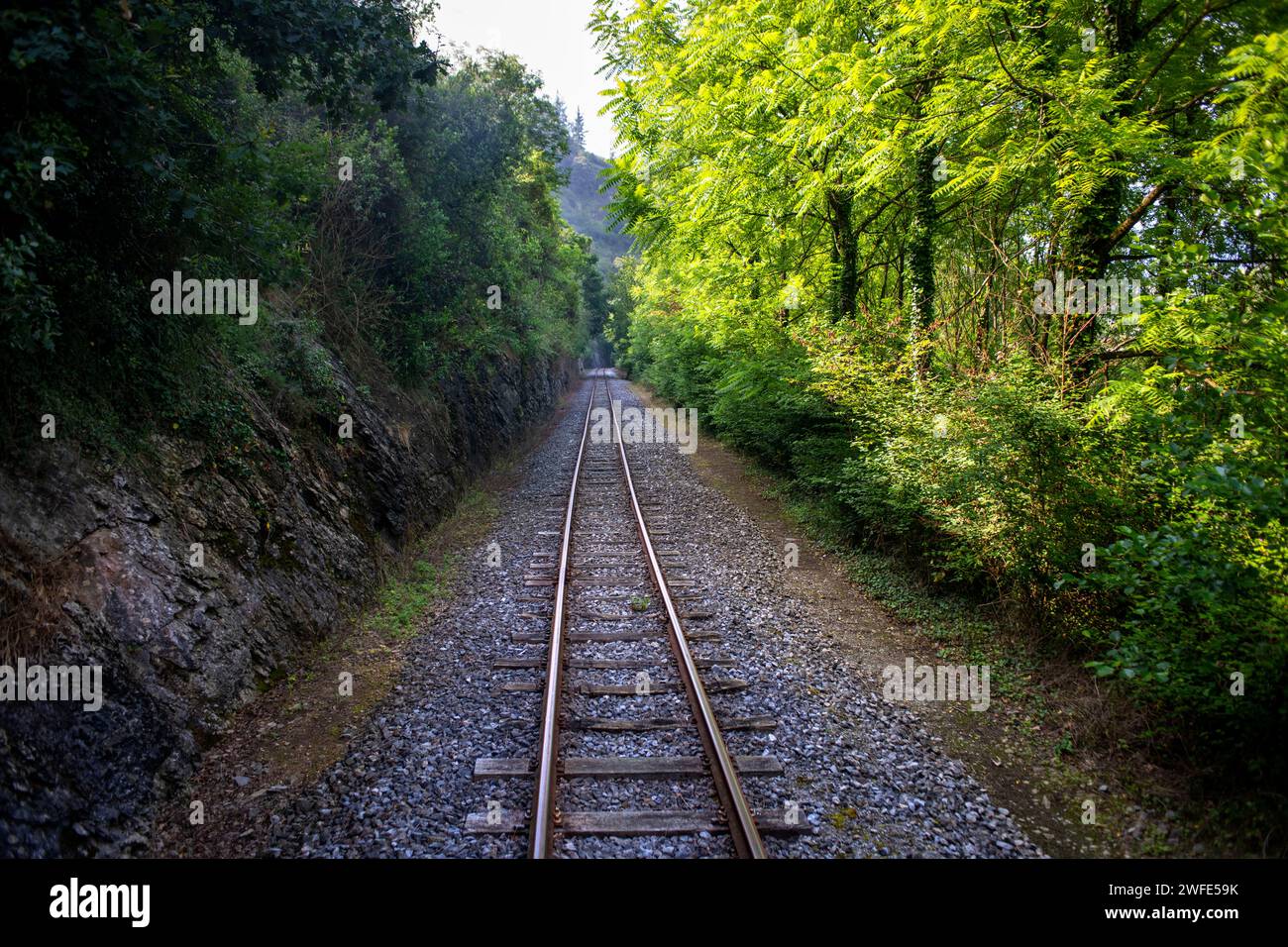 Azpeitia old steam train car in the Basque Railway Museum one of the ...