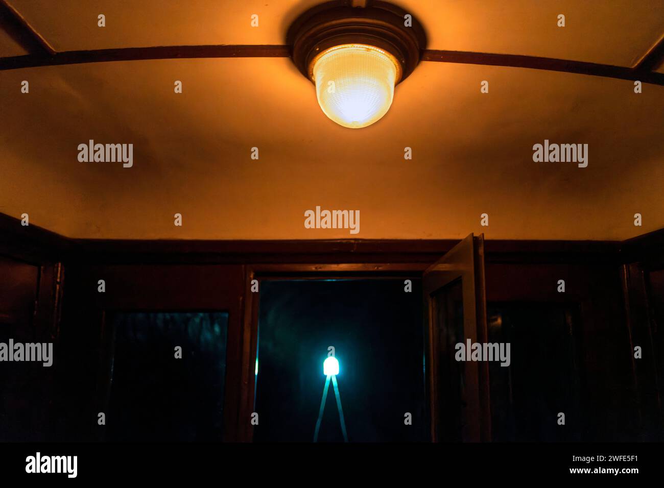 Azpeitia old steam train car in the Basque Railway Museum one of the ...