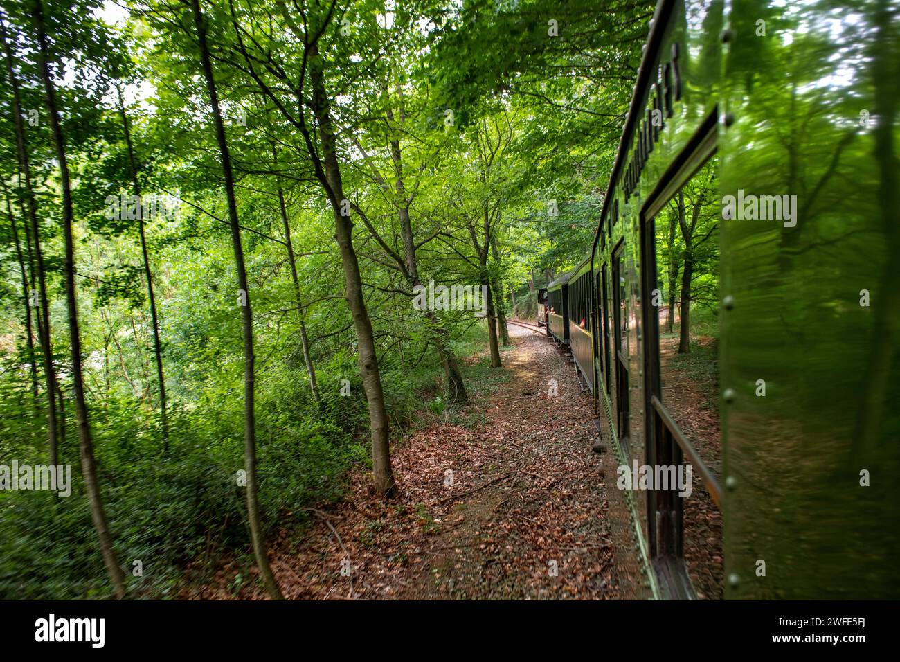 Azpeitia old steam train car in the Basque Railway Museum one of the ...