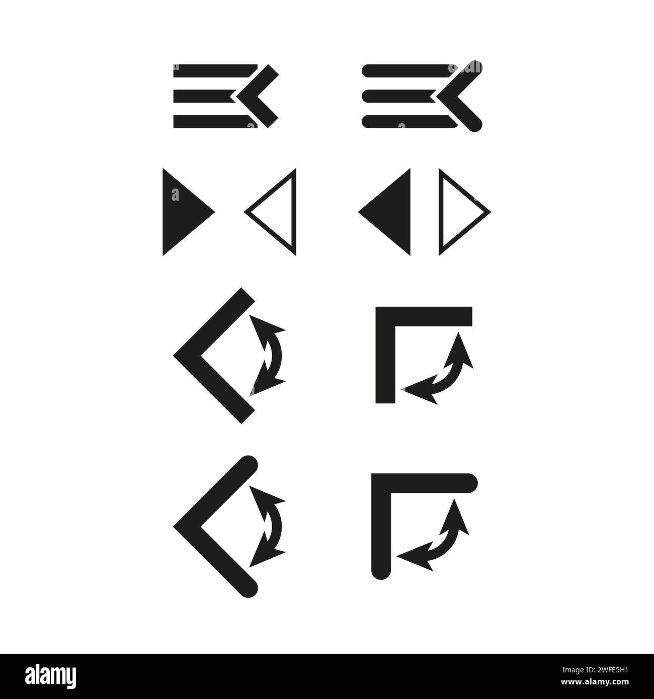 Icons maps. Creative solutions icon set. Vector illustration. EPS 10 ...