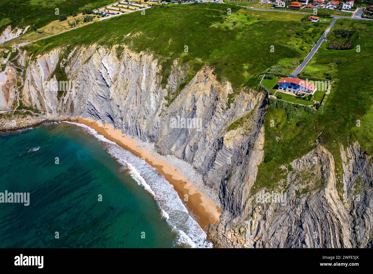 The wonderful Barrika Beach and Flysch de Bizkaia in Vizcaya, Basque ...