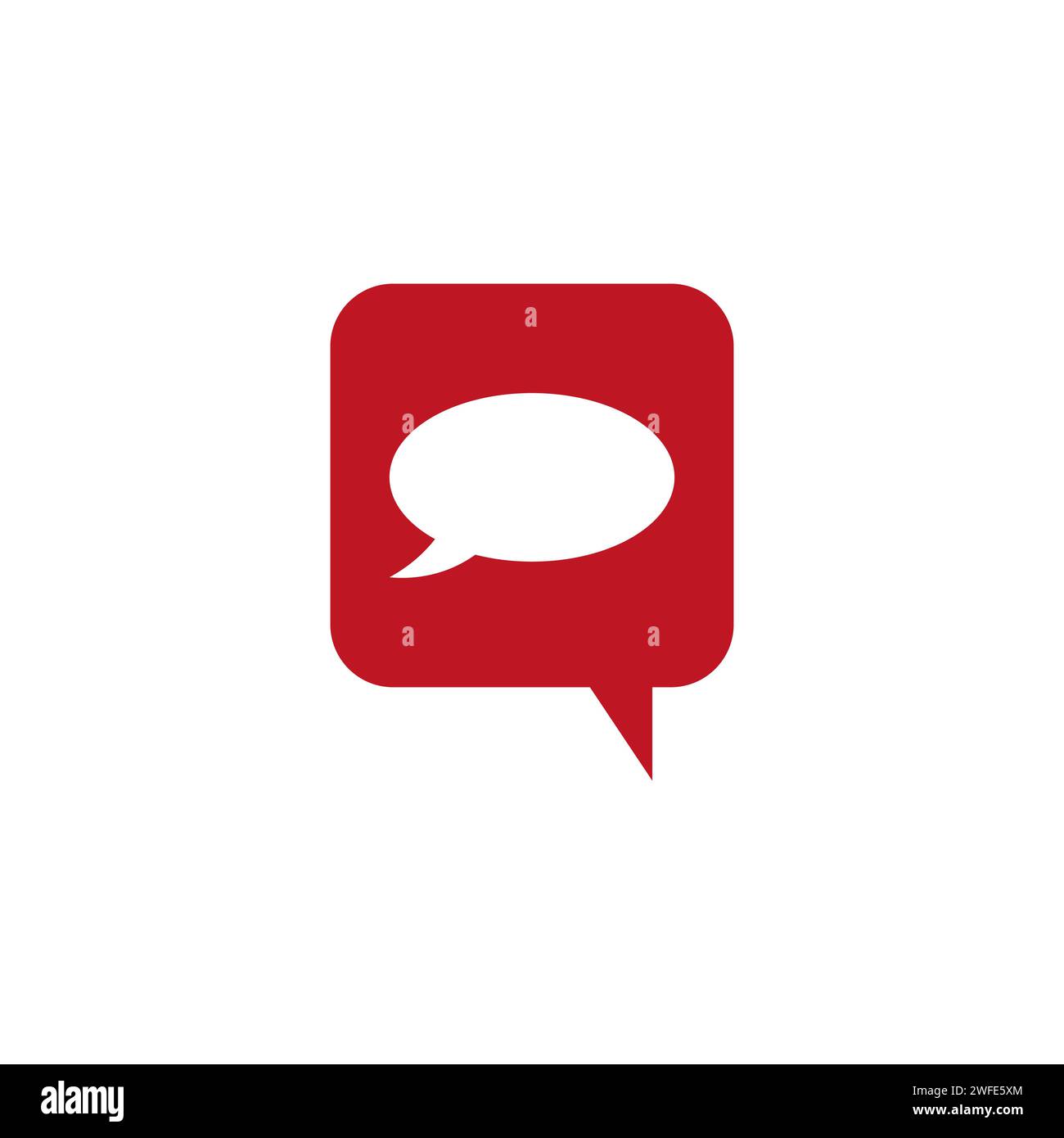 Comment icon. Social network icon comment. Notification icon. Social ...