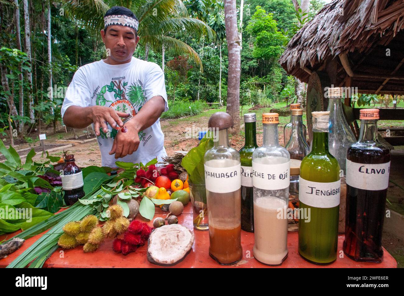 Ecuador shaman ritual water hi-res stock photography and images - Alamy