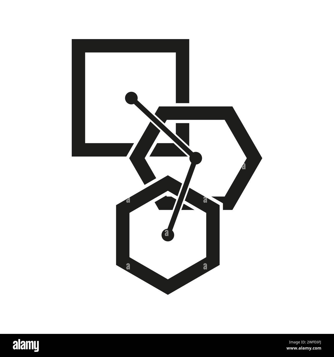 Blend Icon. Source shape transition to another destination shape ...