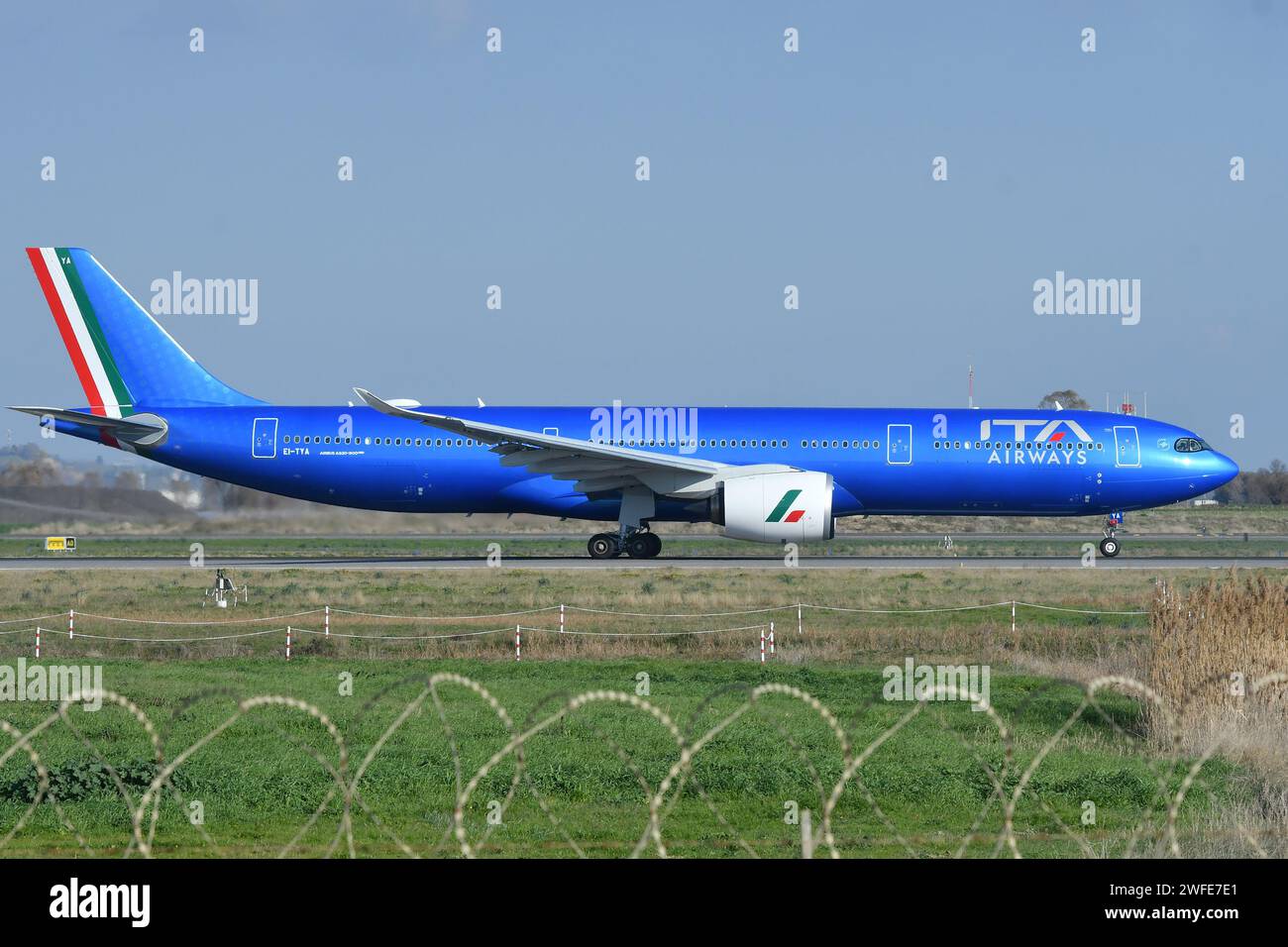 Fiumicino, Lazio. 28th Jan, 2024. Airbus A350-900Neo ITA Airways ...