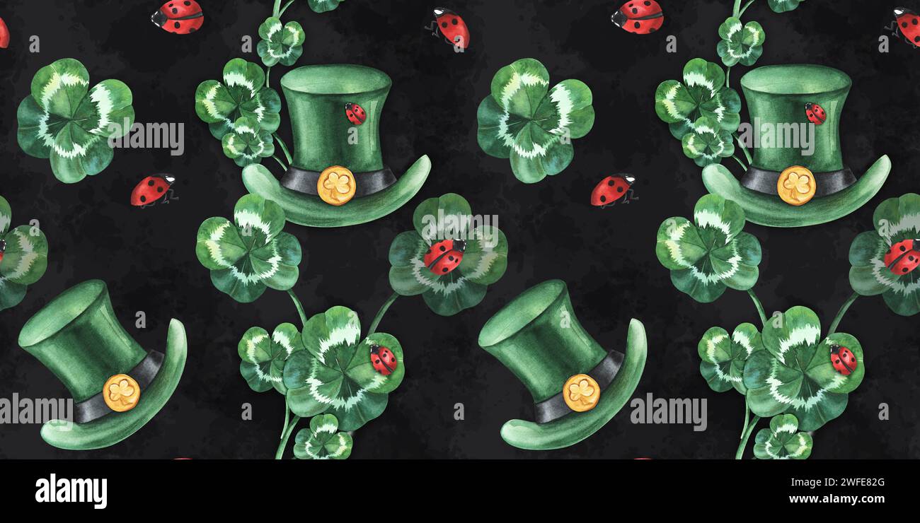 Seamless pattern good luck hi-res stock photography and images - Alamy