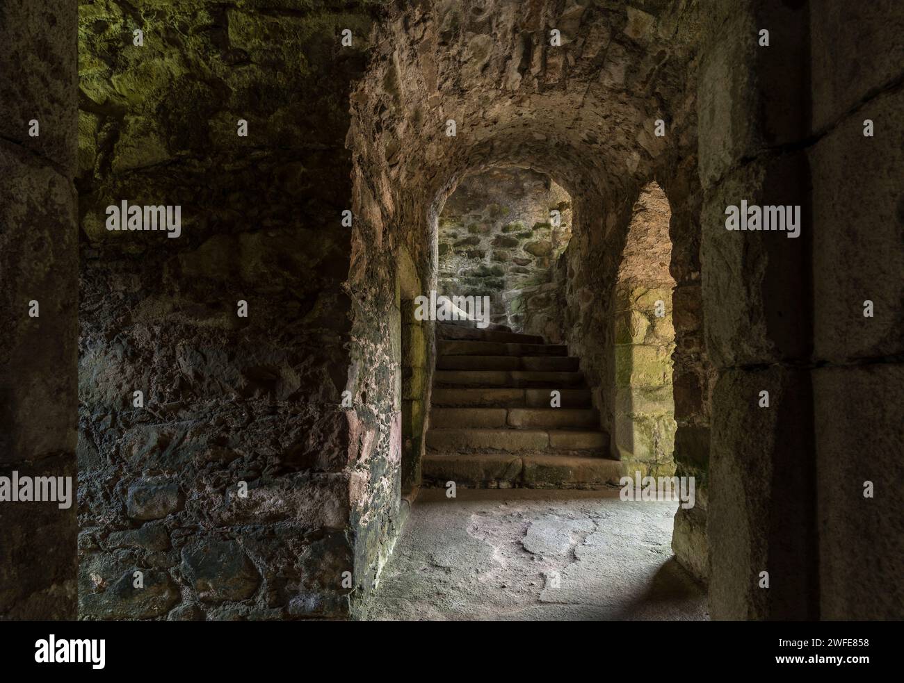 hallway in a historic castle Stock Photo - Alamy