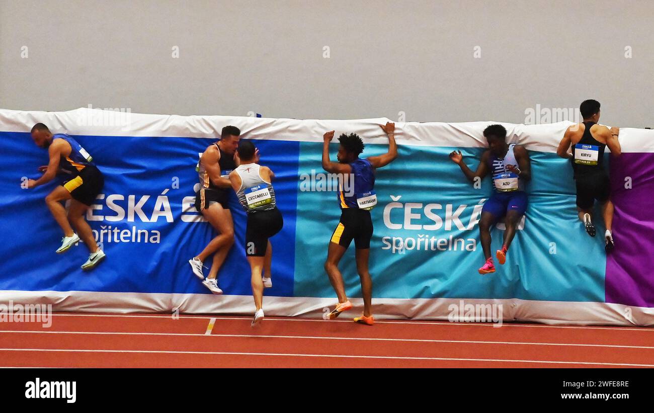 Ostrava, Czech Republic. 30th Jan, 2024. Men's 60 metres run at the ...