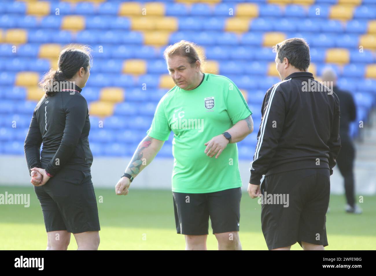 First transgender woman as football manager hi-res stock photography ...