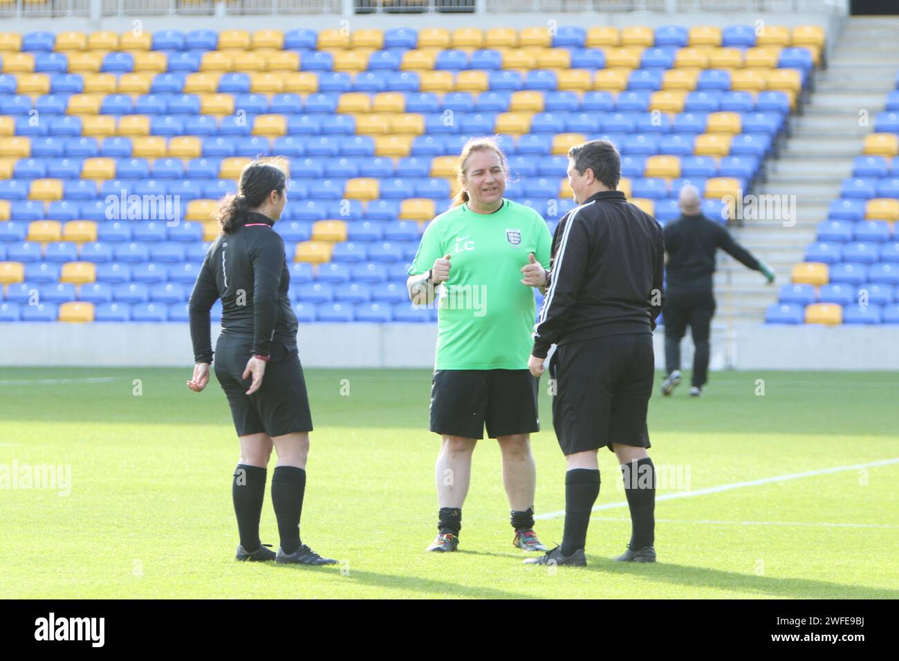 First transgender woman as football manager hi-res stock photography ...