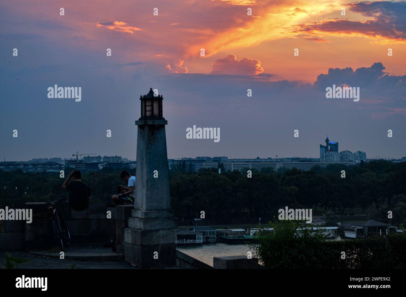 Belgrade europe sunset hi-res stock photography and images - Alamy