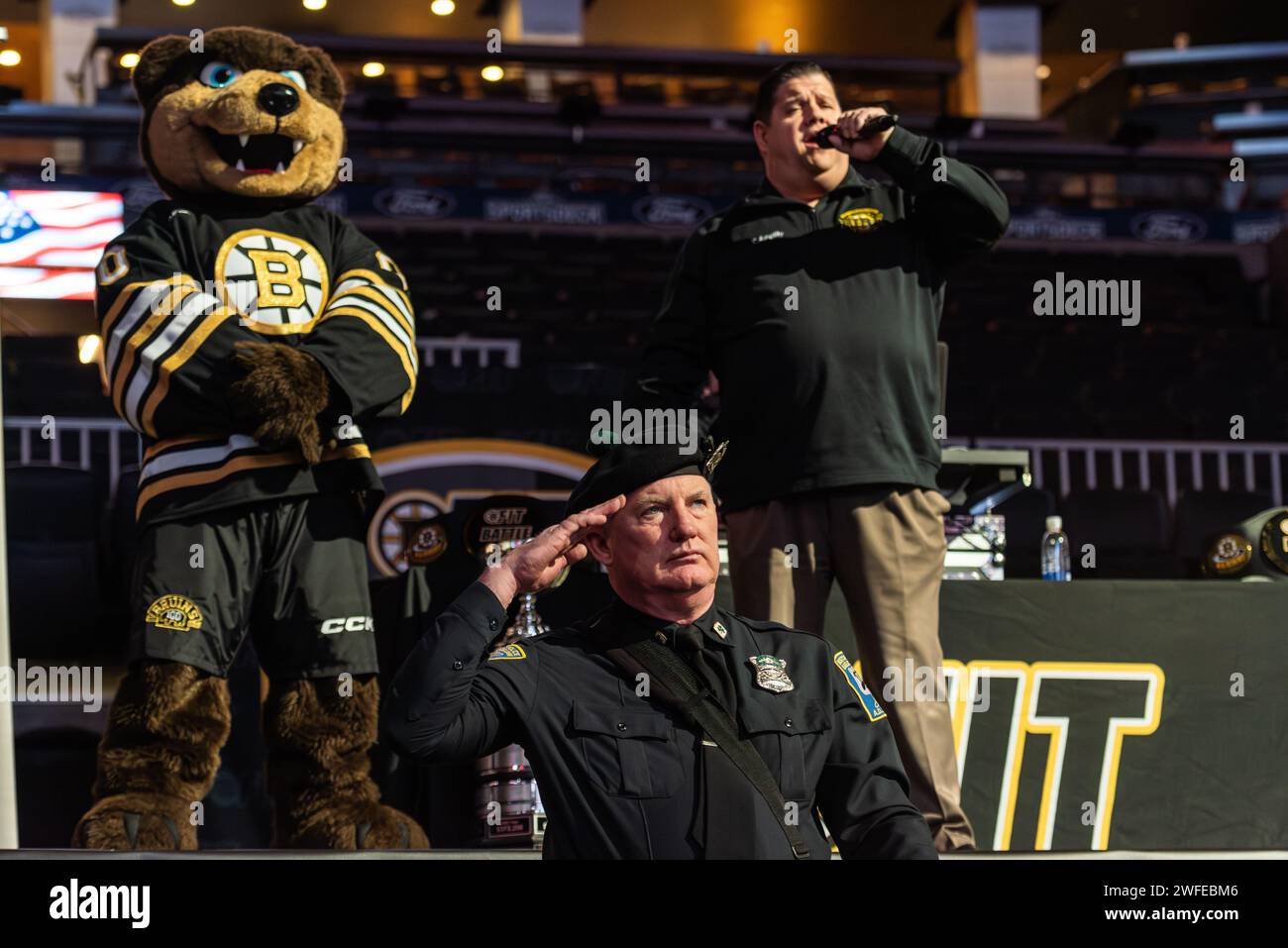 Boston bruins national anthem singer hi-res stock photography and ...