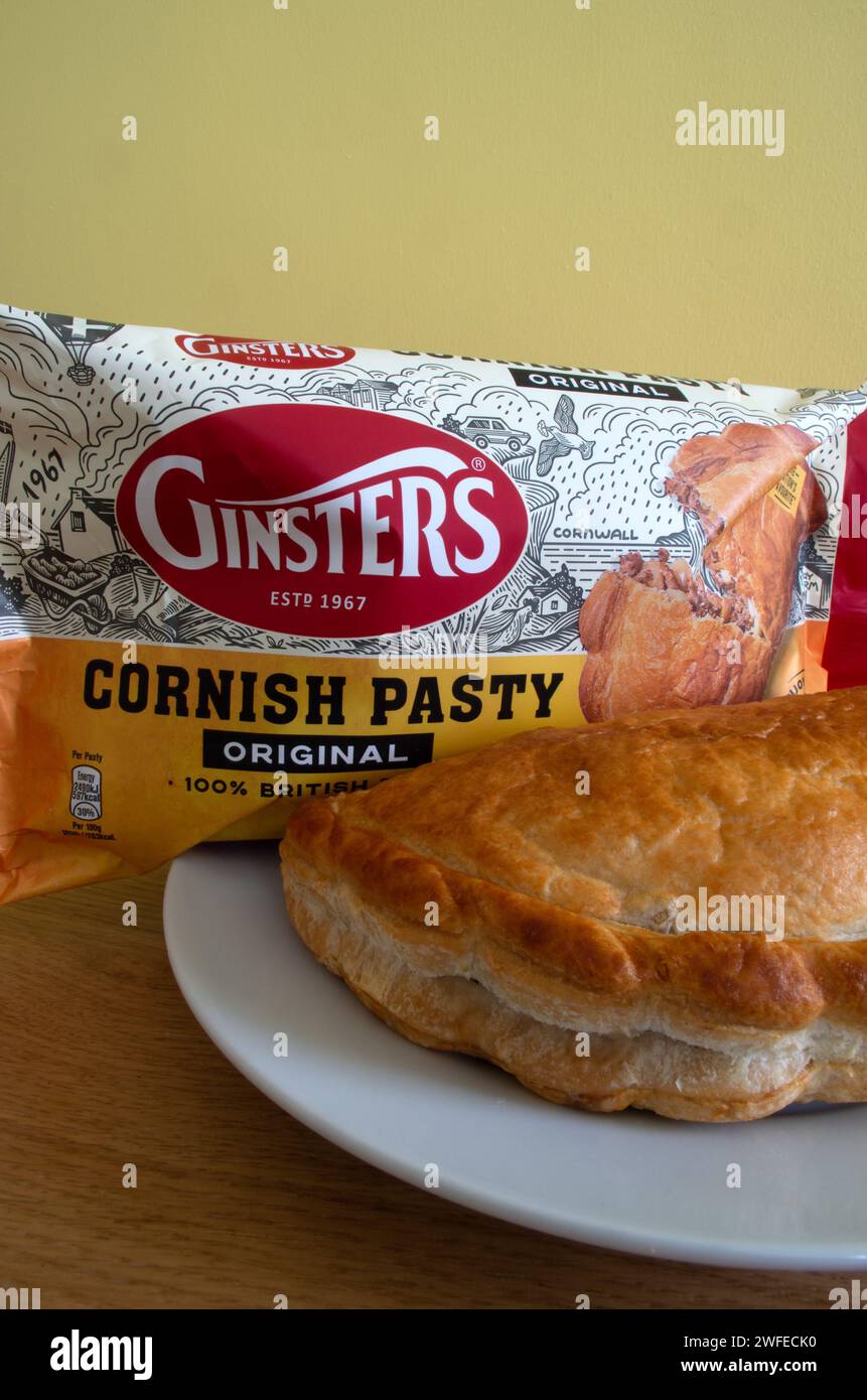 Ginsters Original Cornish Pasty Stock Photo - Alamy