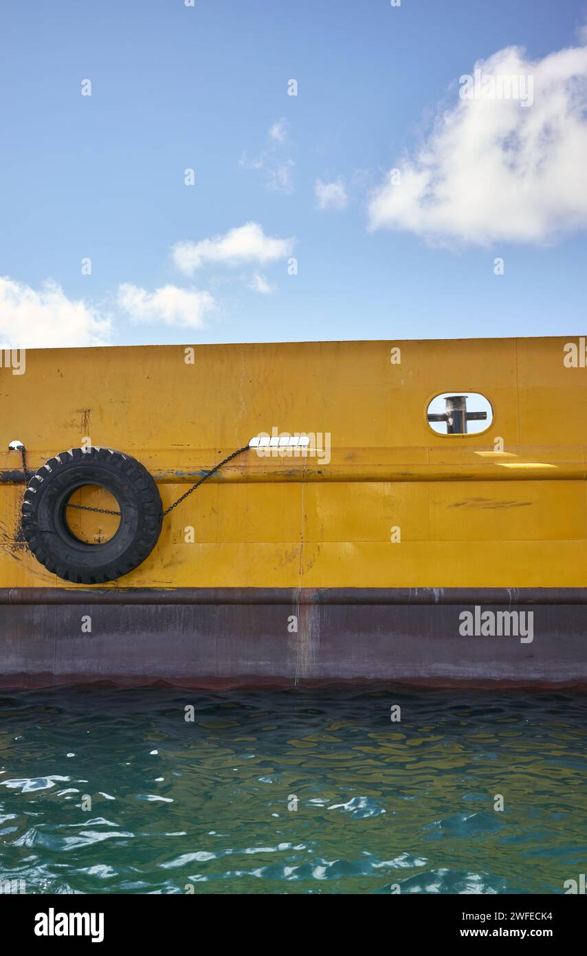 Close up picture of the side of the ship Stock Photo - Alamy