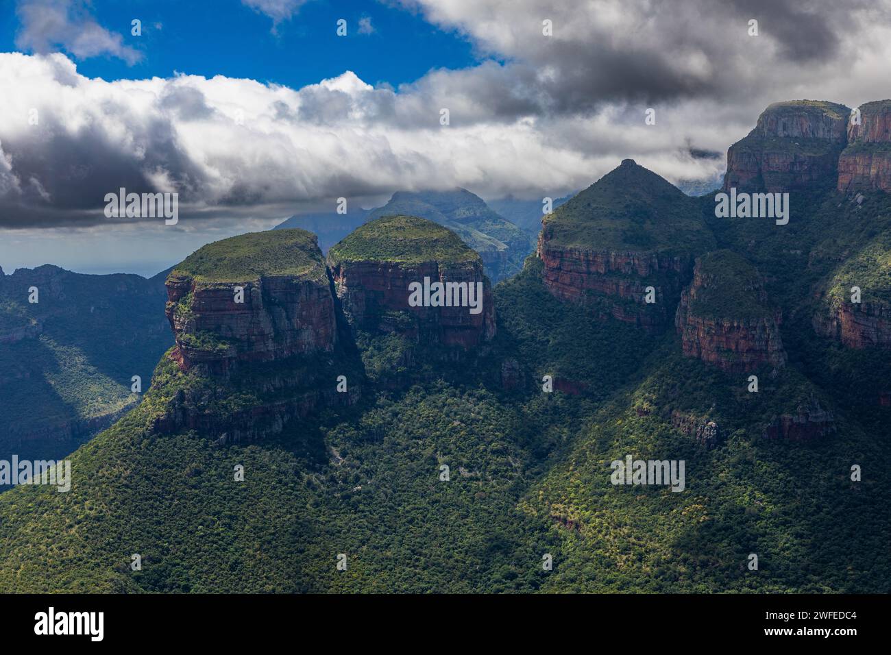 Mountain tops in the Mpumalanga province of South Africa, known as the ...