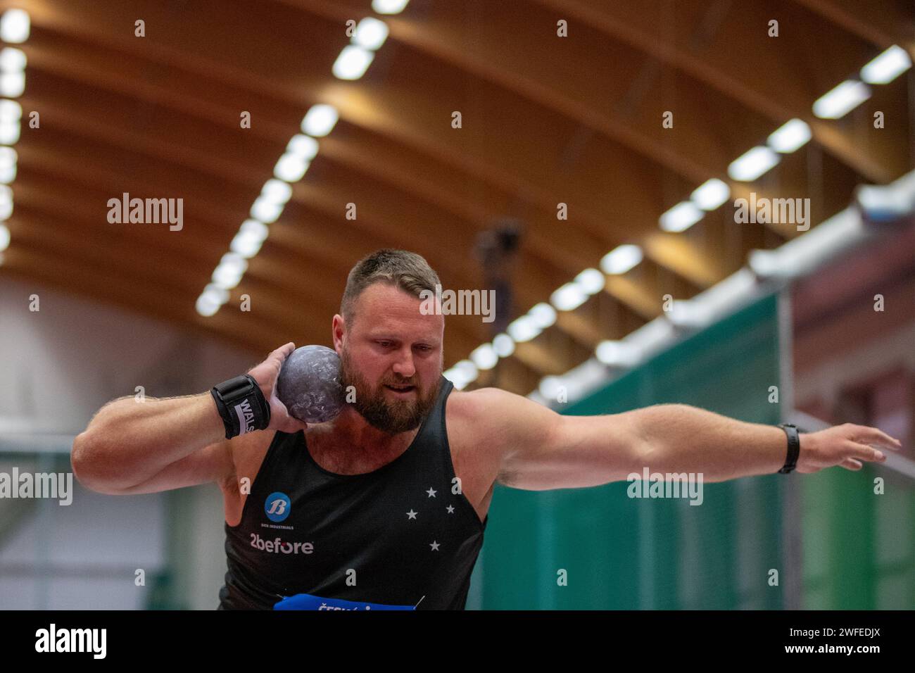 Ostrava, Czech Republic. 30th Jan, 2024. Tom Walsh of New Zealand ...