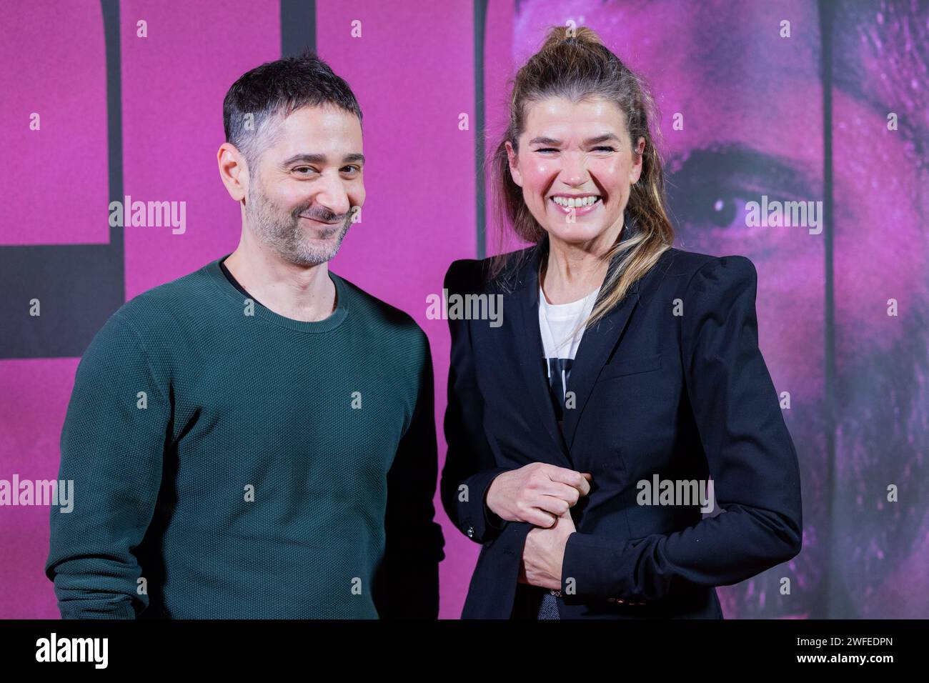 30 January 2024, North Rhine-Westphalia, Kšöln: Anke Engelke and Denis ...