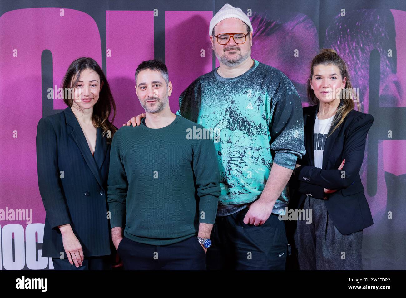 Cologne, Germany. 30th Jan, 2024. Anke Engelke (r), Aenne Schwarz (l ...