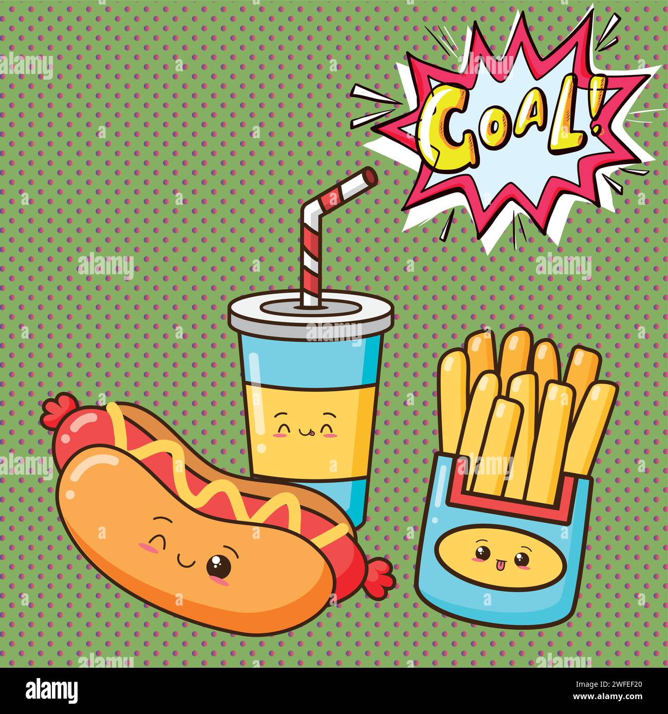 Burger fast food pop art style vector image Stock Vector Image & Art ...