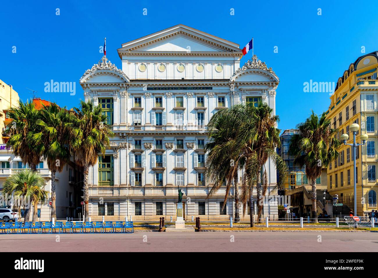 Nice, France - August 5, 2022: Historic Opera House and Theater hall at ...