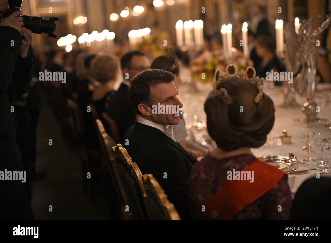 Stockholm, Sweden. 30th Jan, 2024. French President Emmanuel Macron at ...