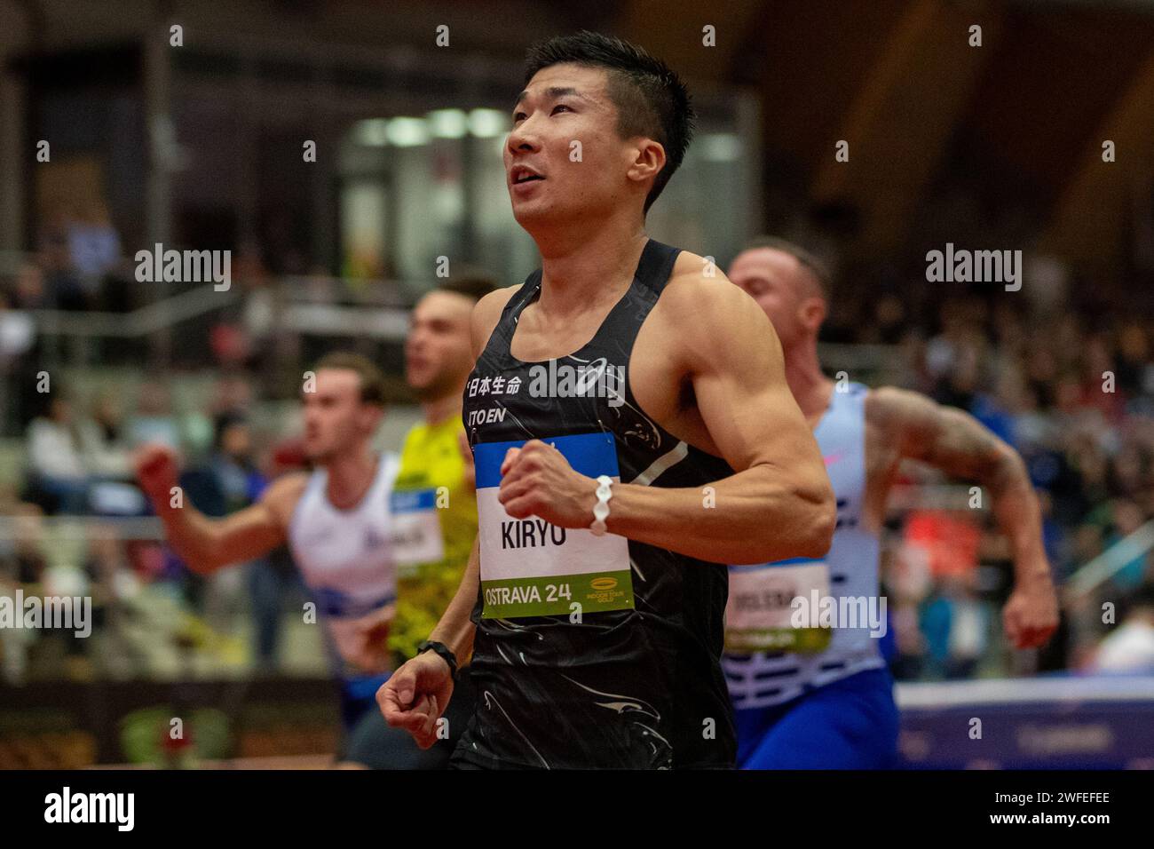 Ostrava, Czech Republic. 30th Jan, 2024. Yoshihide Kiryu of Japan ...