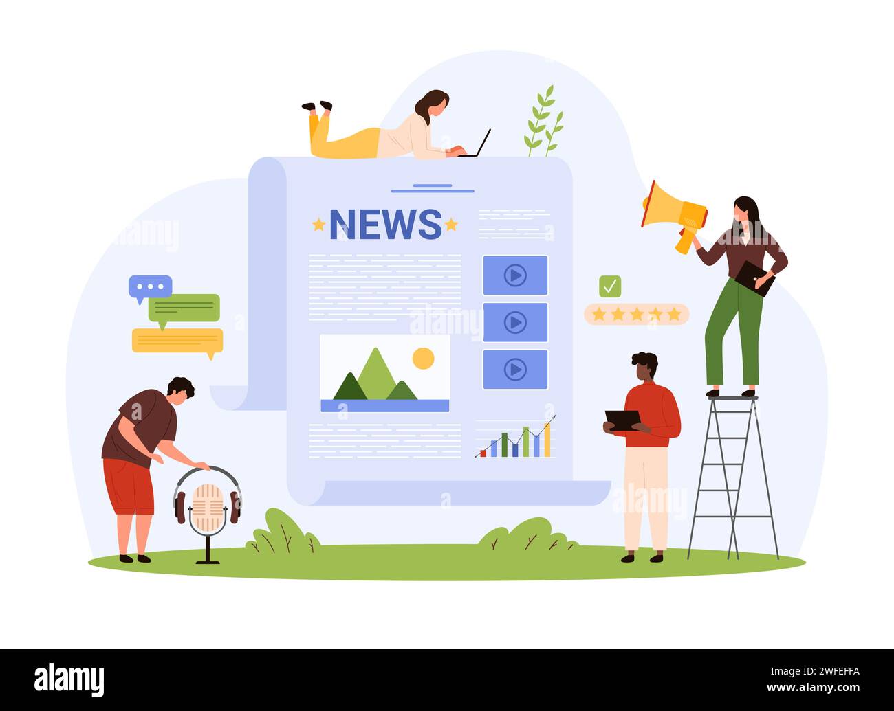 Weekly notification Stock Vector Images - Alamy