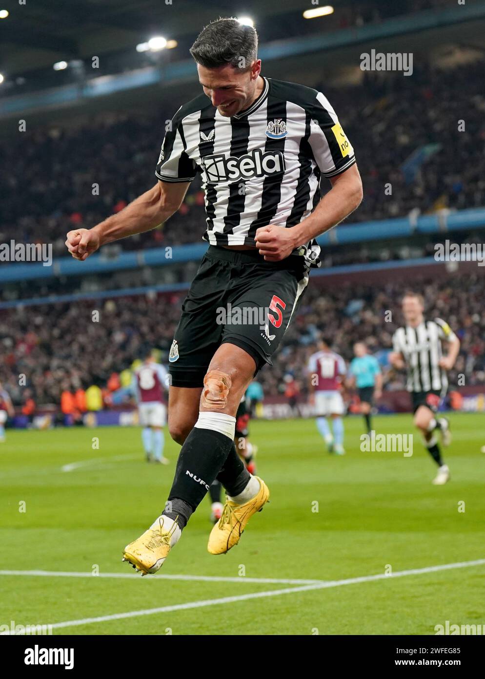 Newcastle United's Fabian Schar celebrates after scoring his sides ...