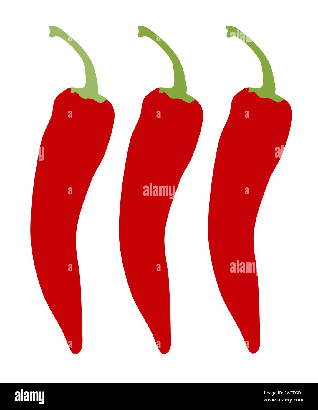 Chilli Heat Rating 3 Vector Illustration Stock Vector Image & Art - Alamy