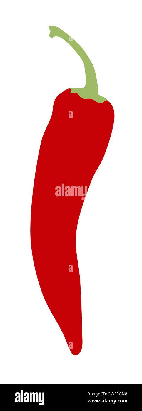 Red Chilli Heat Rating 1 Vector Illustration Stock Vector Image & Art ...