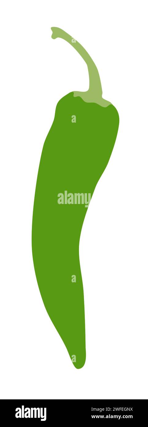 Green chilli Stock Vector Images - Alamy